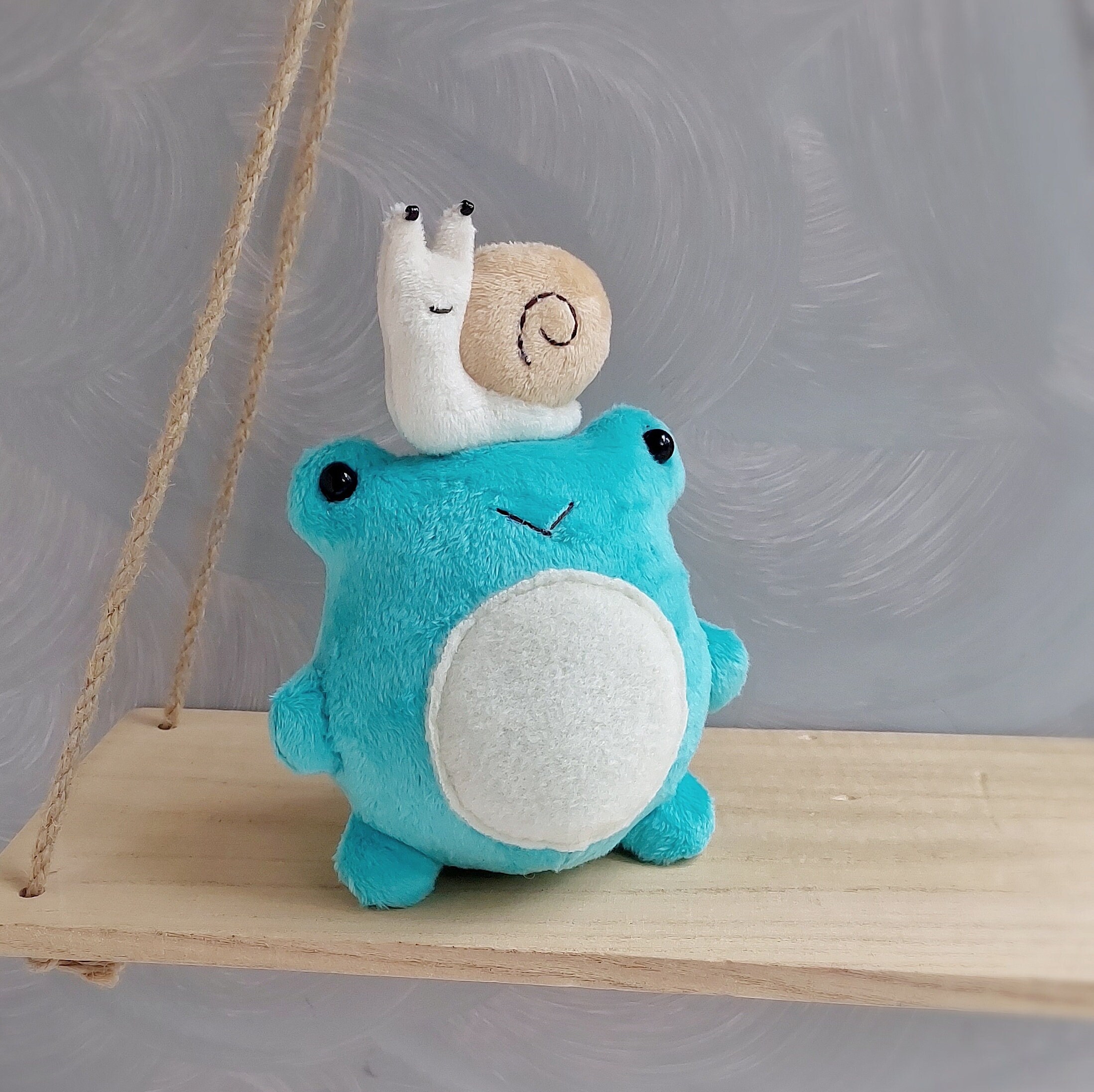 Frog and Snail Pdf Pattern Fluffy Frog Sewing Tutorial Stuffed - Etsy