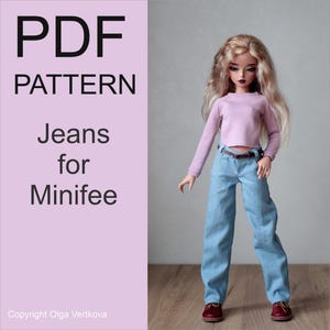 Patterns PDF Jeans for Minifee BJD MSD - Etsy