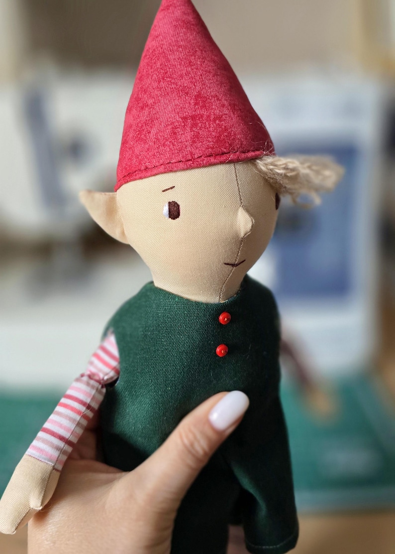 Christmas Elf Sewing Pattern: 12" Stuffed Doll Tutorial (PDF) - Etsy