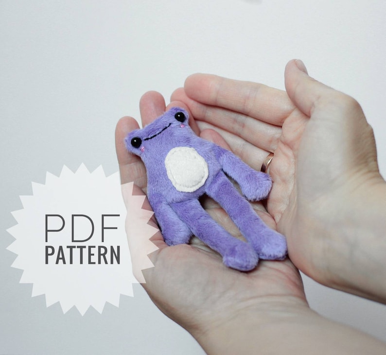 Mini Frog Pdf Pattern Leggy Frog Sewing Tutorial Cute | Etsy