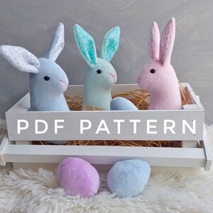 2-in-1 Easter Bunny and Egg Pdf Pattern Sewing Pdf Tutorial Cute ...