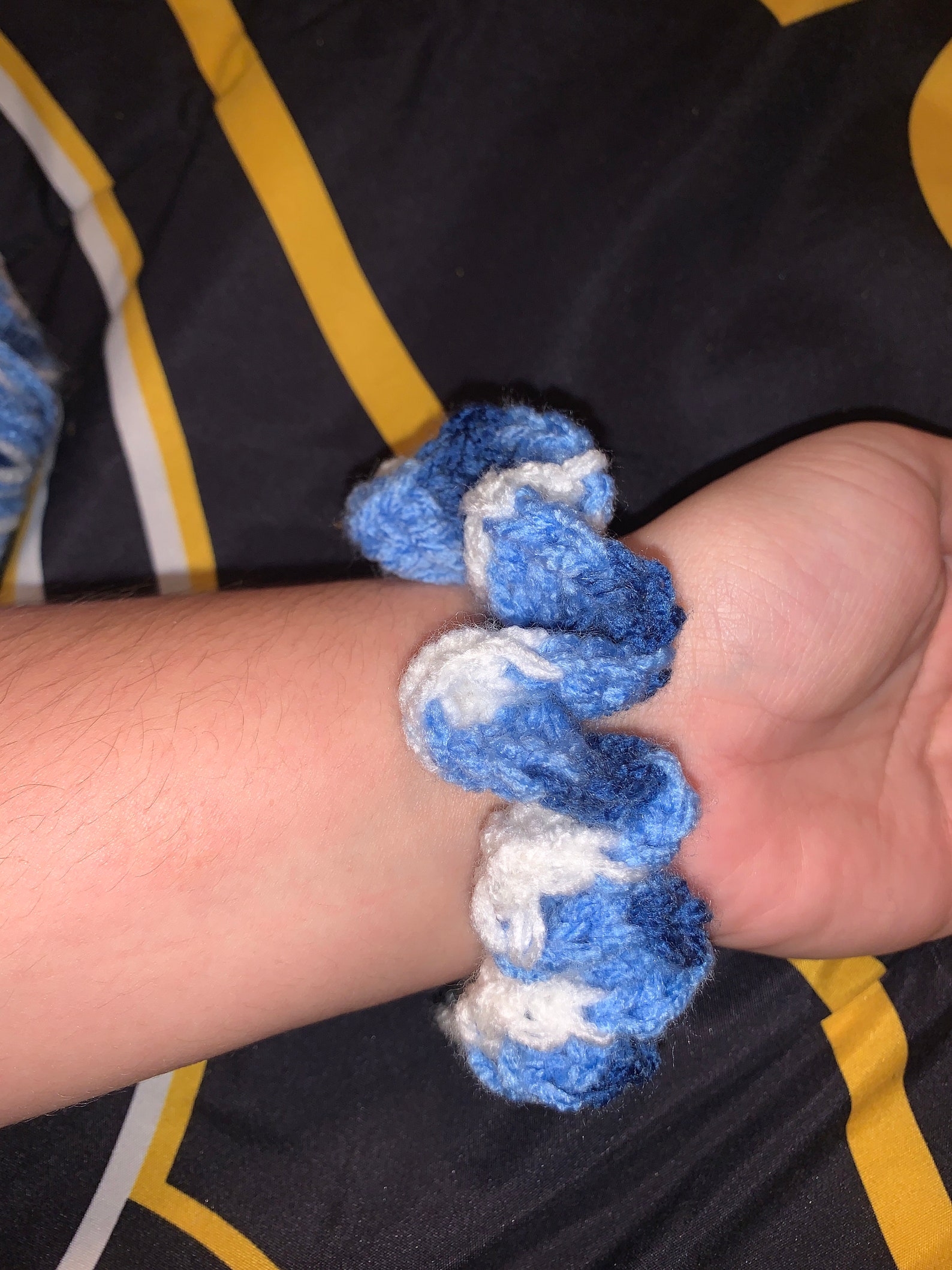 Blue and White Scrunchie stockton Colors - Etsy