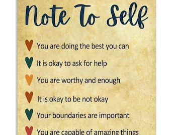 Note to Self Clipart | Etsy