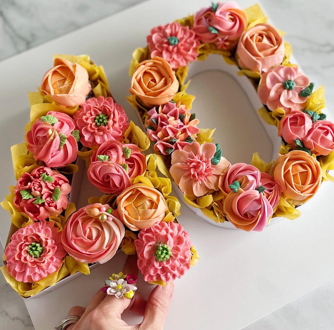 DIY Number Cupcake Boxes, Mini Cupcake Numbergram Templates (digital ...