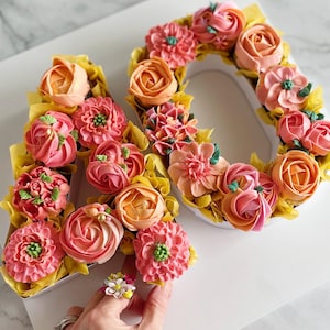 DIY Number Cupcake Boxes, Mini Cupcake Numbergram Templates (digital ...