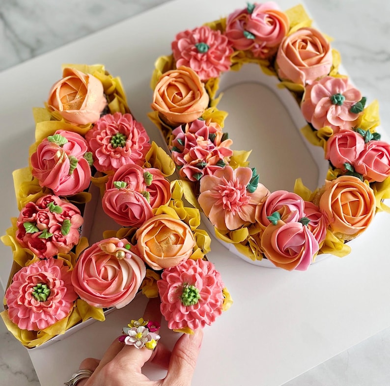 Cupcake Number Boxes DIY. Numbergram & Monogram Mini Cupcakes Box ...