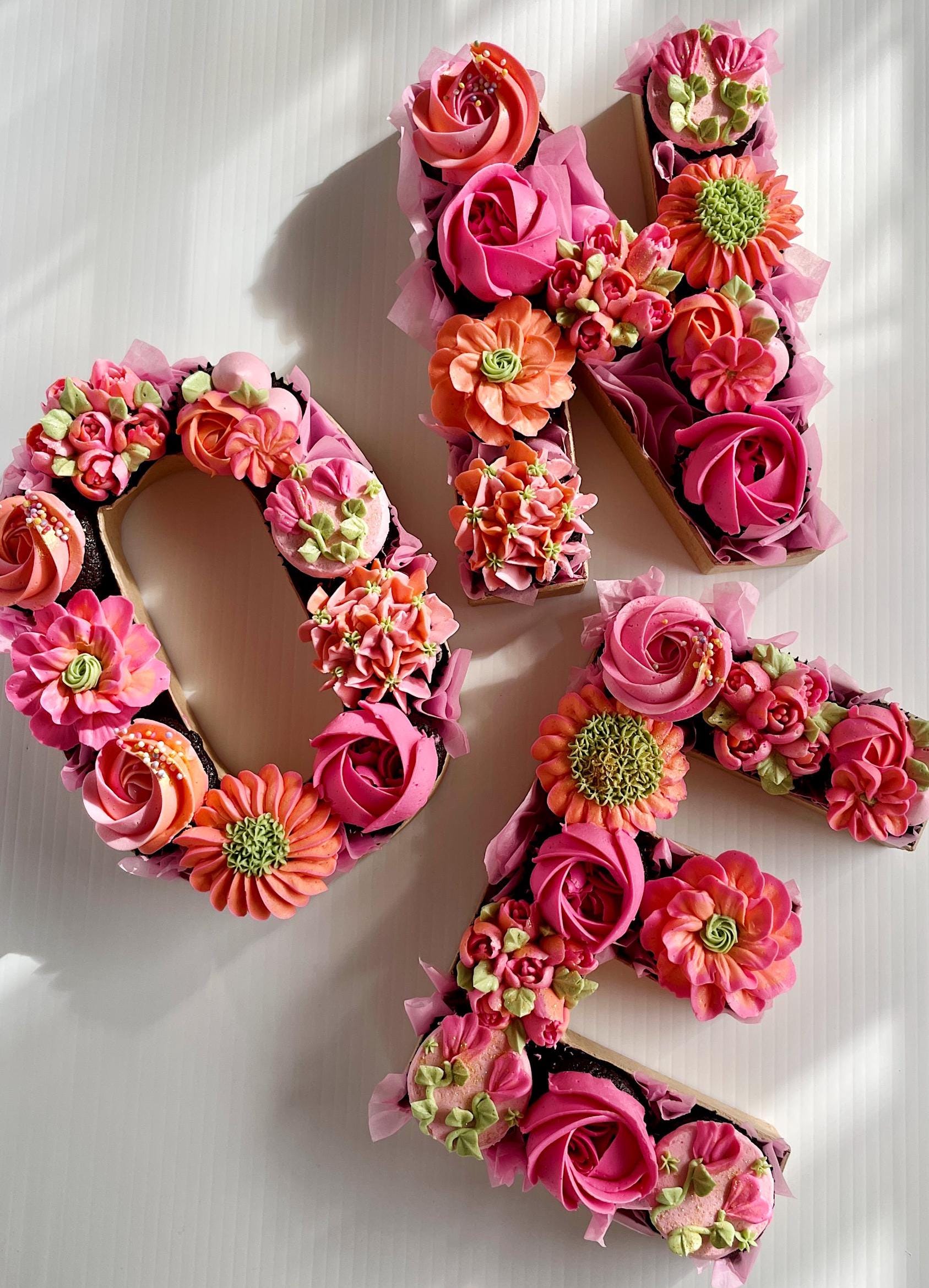 Cupcake Number Boxes DIY. Numbergram & Monogram Mini Cupcakes Box ...