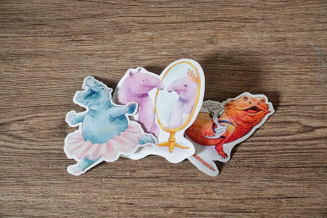 Happy Animals Sticker Bundle - Etsy