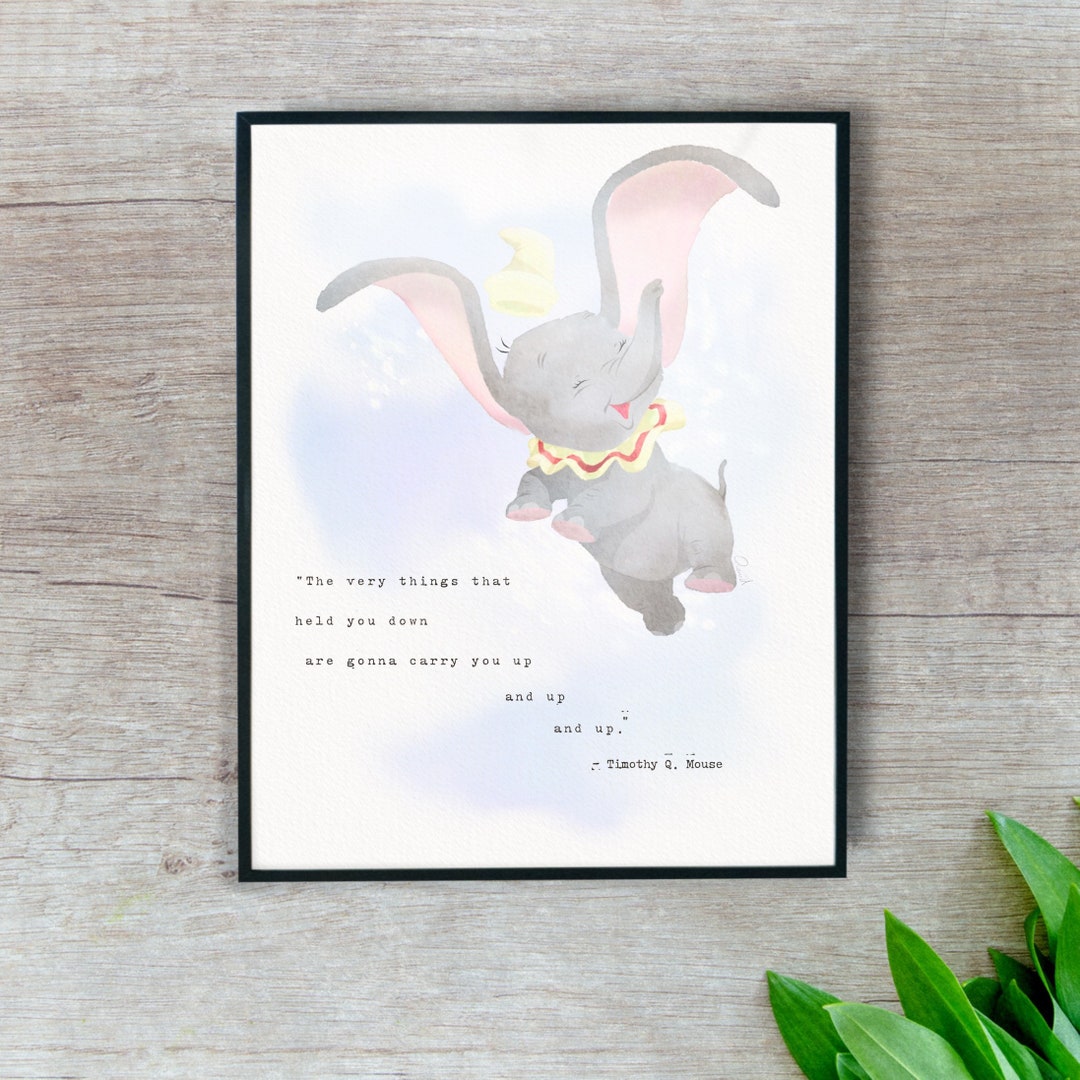 8.5” X 11” Art Print - Fly High, Little Elephant - Etsy