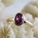 Natural Ruby Ring-oval Rose Cut Ruby Ring-designer - Etsy