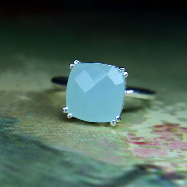 Chalcedony Ring - Etsy