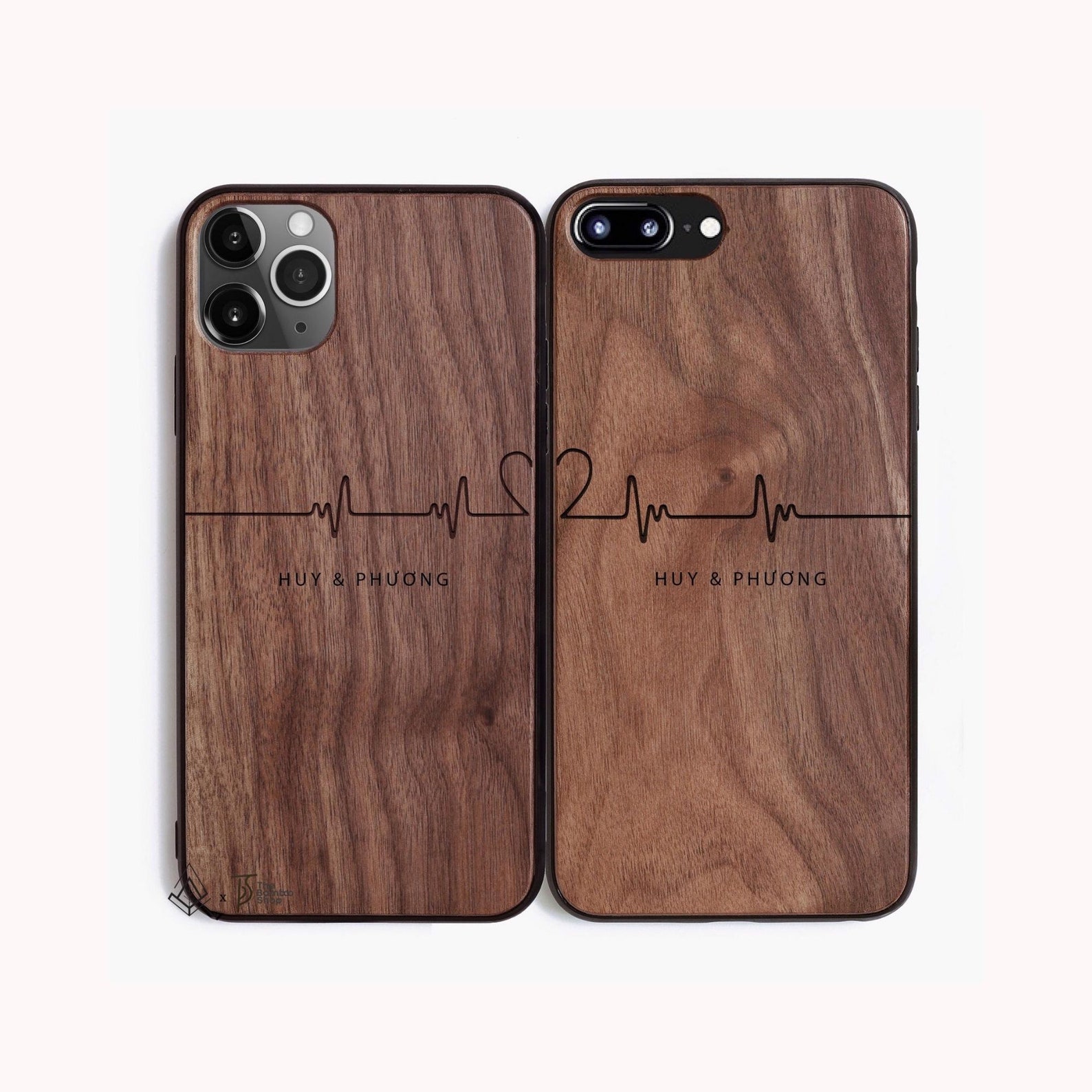 Sweet Love Heart Couple Phone Case, Couple iPhone Cases, Engagement ...