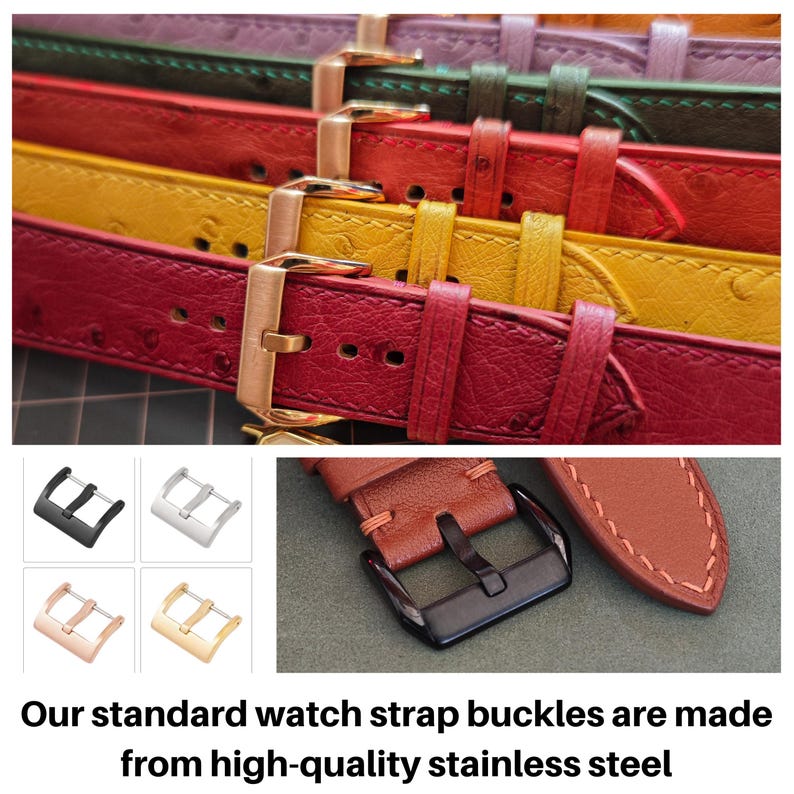 White Himalayan Alligator Leather Watch Strap: Handmade Classic Watch ...