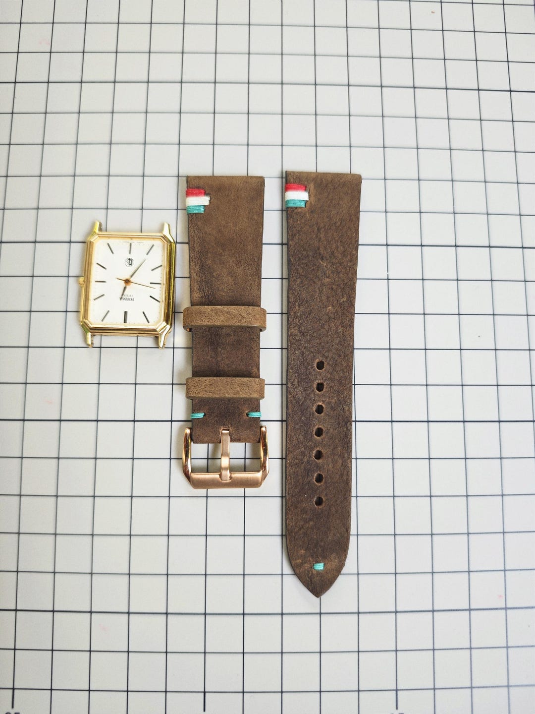 Brown Crazy Horse Watch Straps, Handmade Leather Watch Bands, Available ...