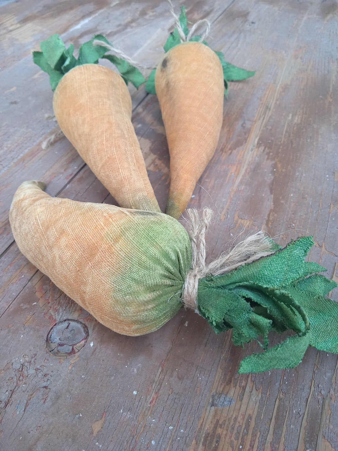 Primitive Rag Carrot, Handmade Carrot Bowl Filler, Easter Carrots ...