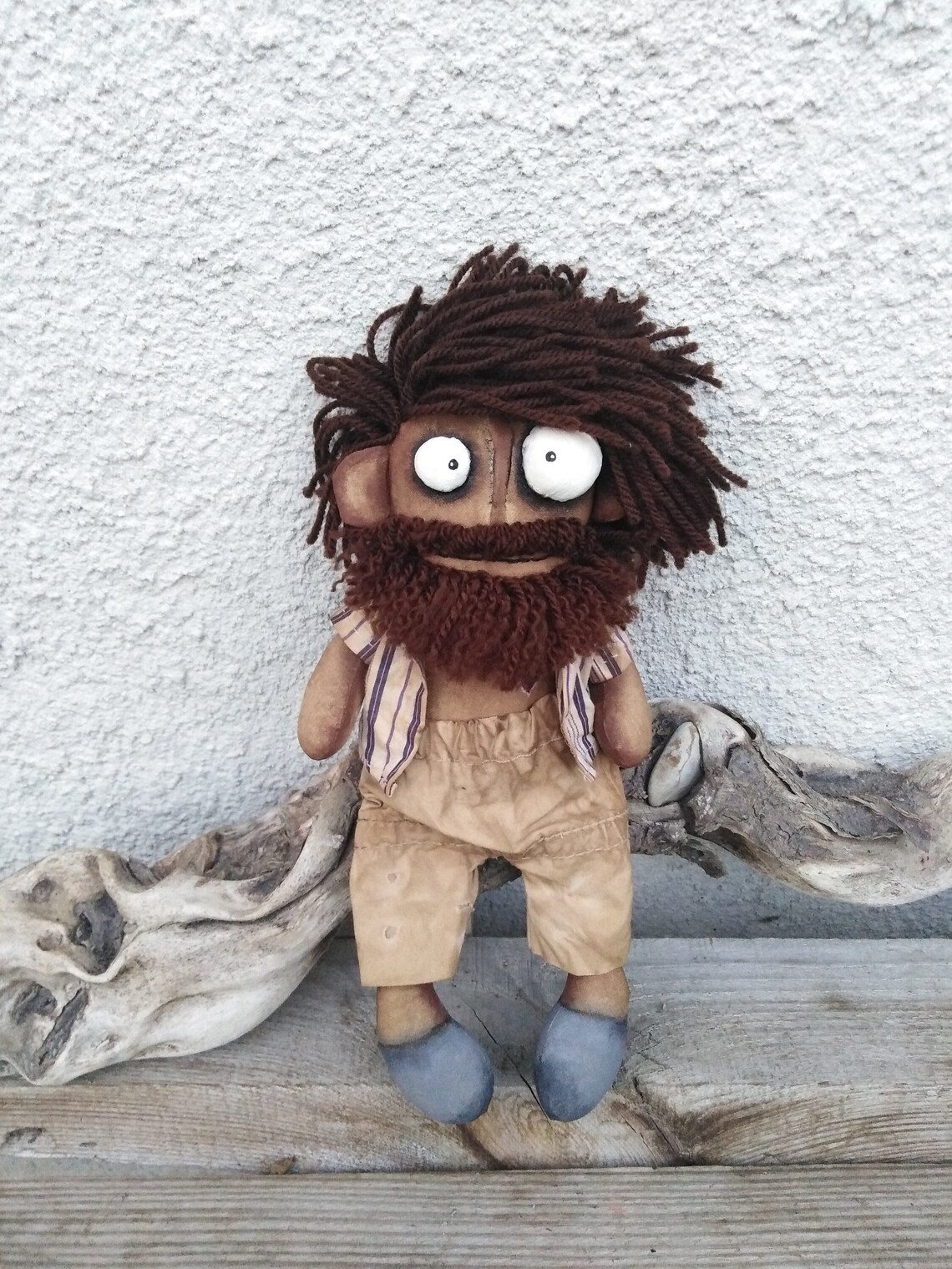 Primitive Doll Man With a Beard, Doll Man, Funny Doll With a Beard - Etsy