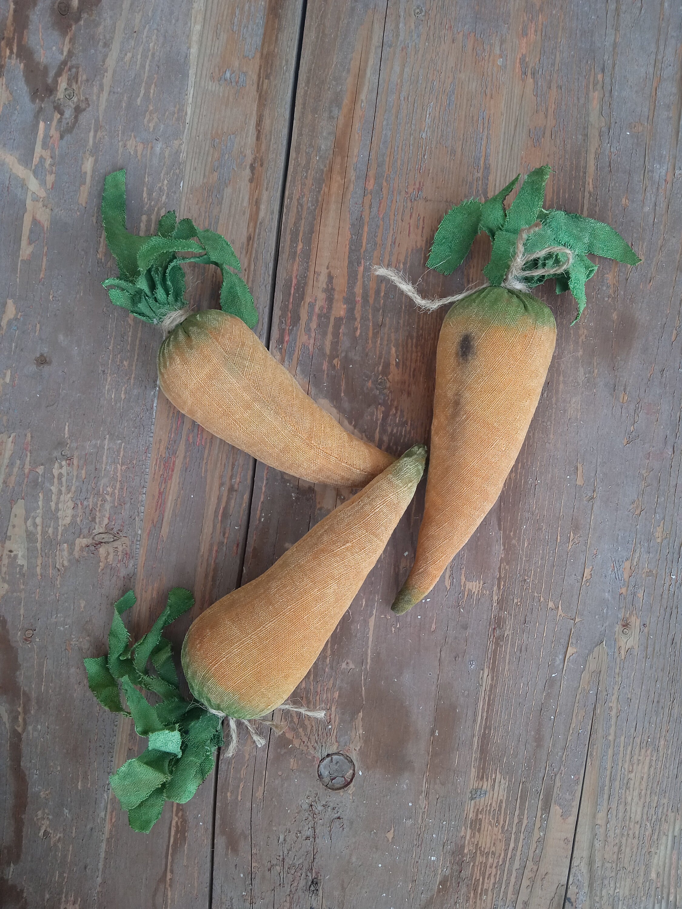 Primitive Rag Carrot, Handmade Carrot Bowl Filler, Easter Carrots ...