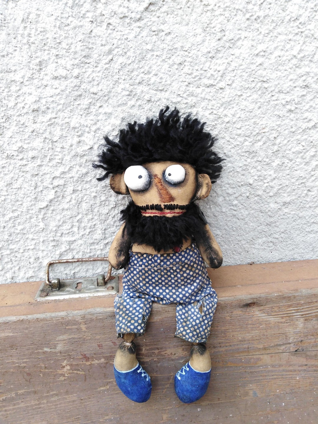 Primitive Doll Man With a Beard, Doll Man, Funny Doll With a Beard - Etsy