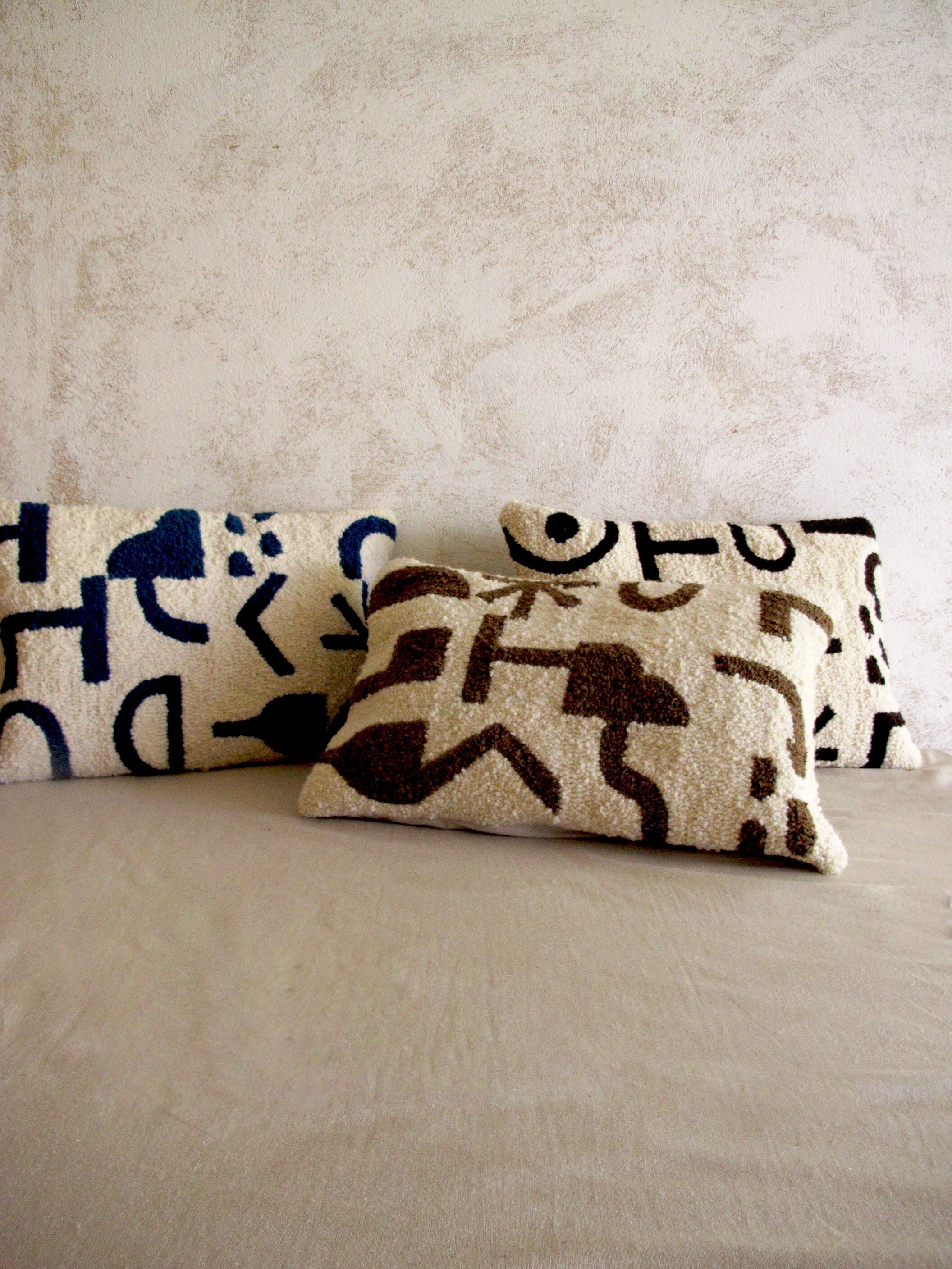Modern Decorative Pillow Cover Geometric Pattern Accent Pillow - Etsy