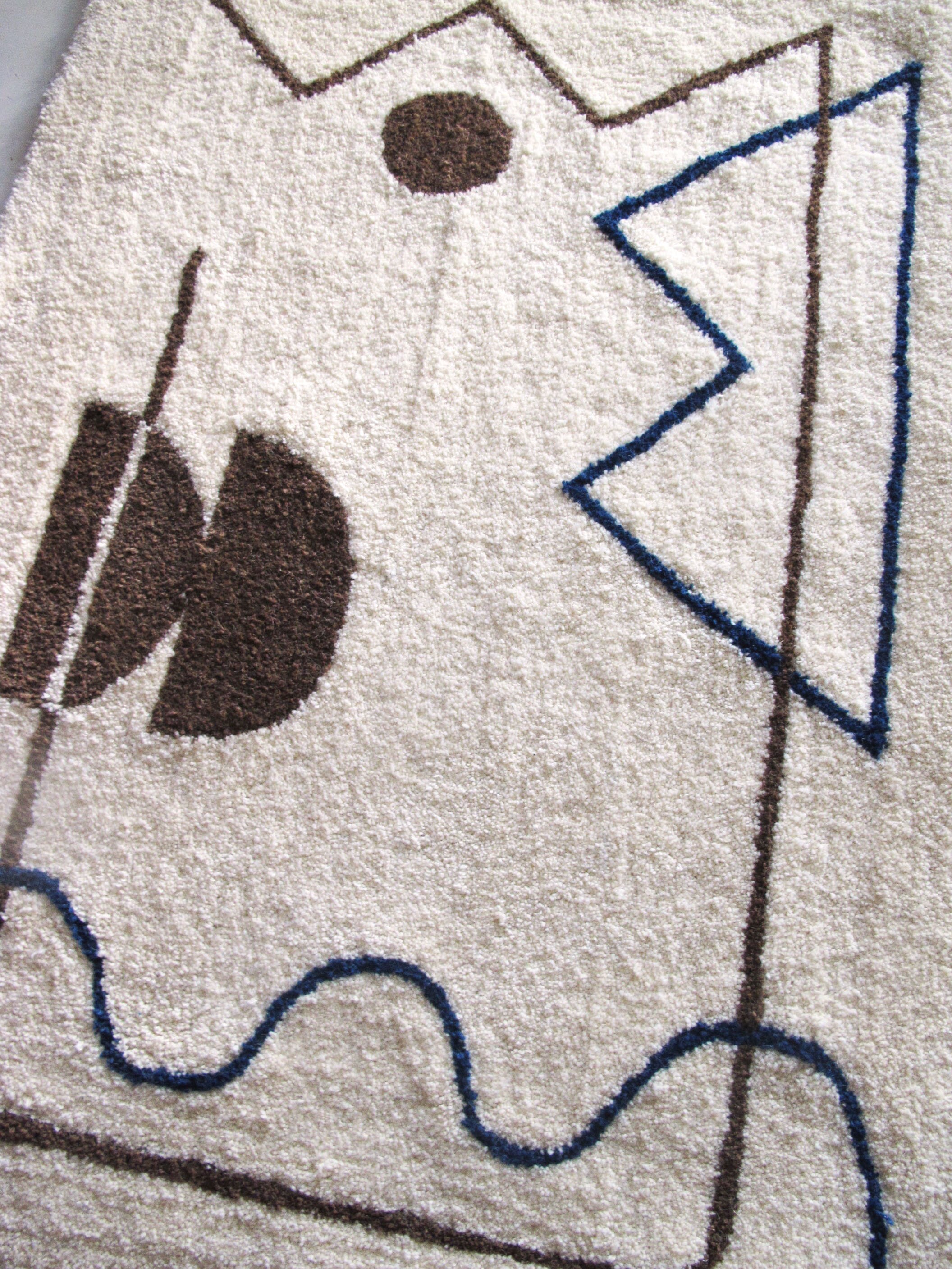 Geometric Rug Area Rugs 5x3 Living Room Decor Handmade Tufted Rug Line ...