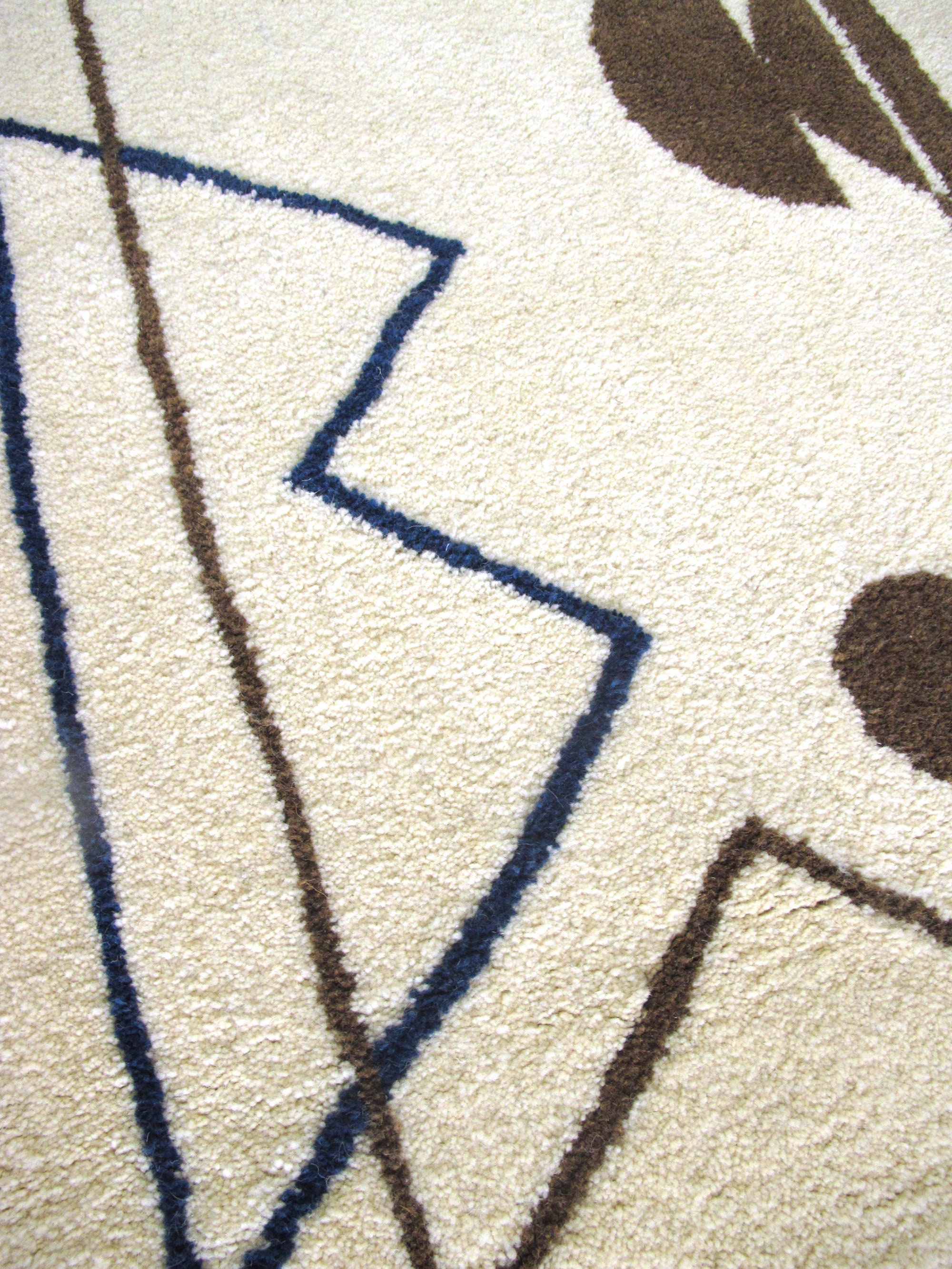 Geometric Rug Area Rugs 5x3 Living Room Decor Handmade Tufted Rug Line ...