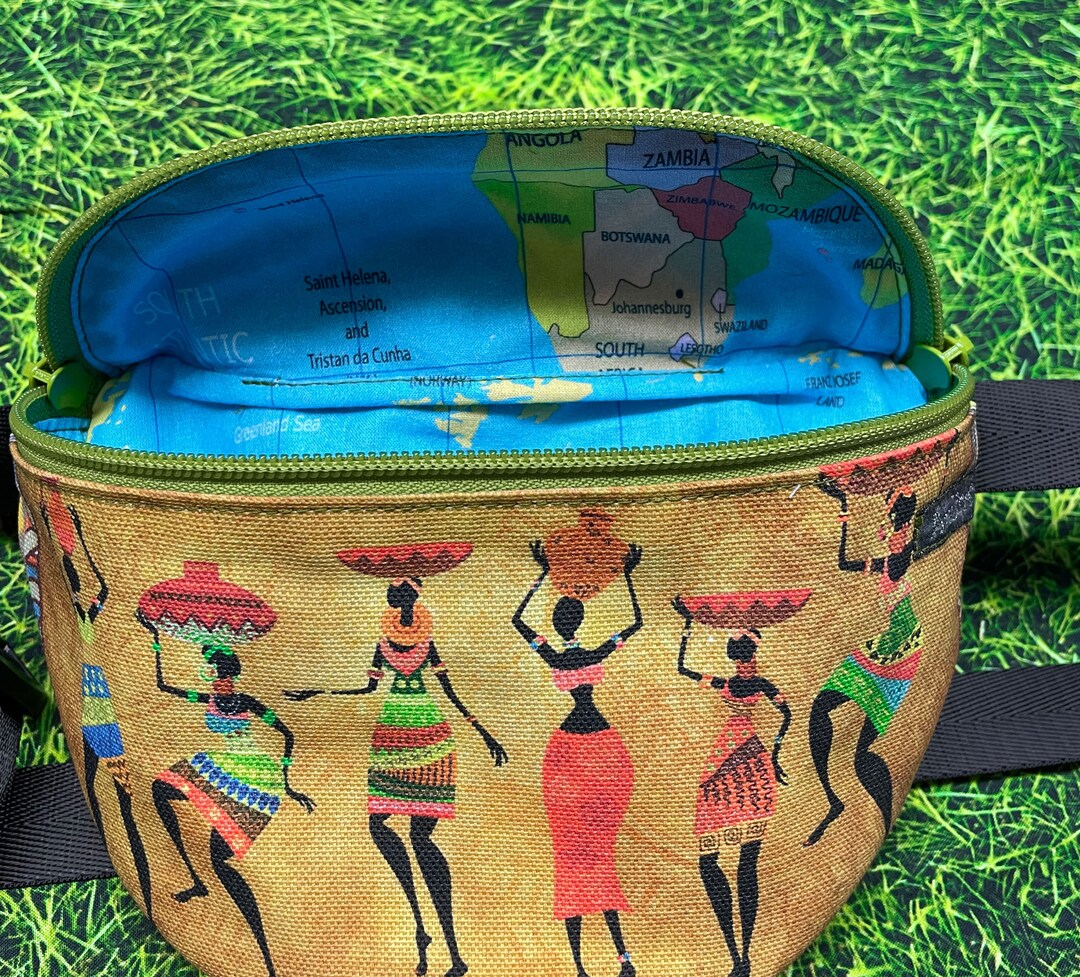 Hip Bag *african Style* With or Without Carabiner for Keys * Belt Bag ...