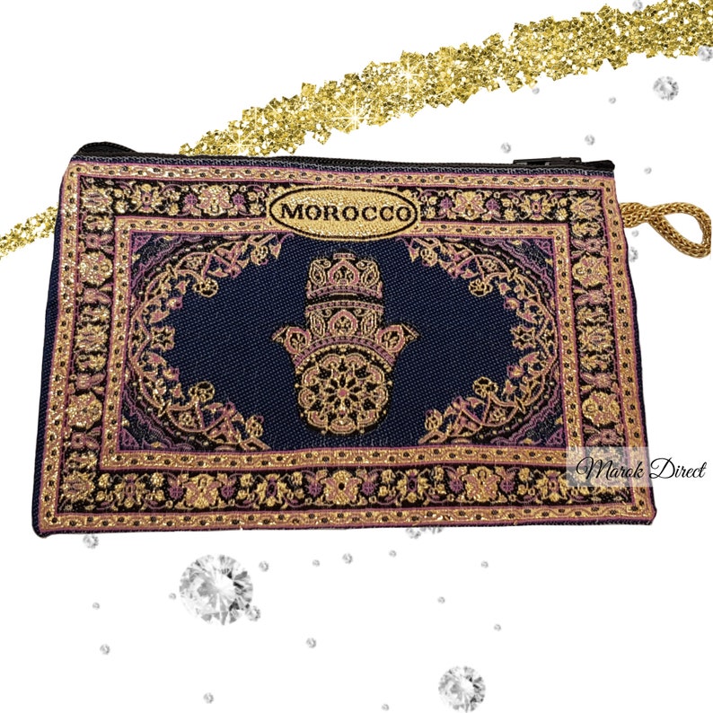 Moroccan Coin Purse Unique Womens Zipper Pouch Turkish | Etsy