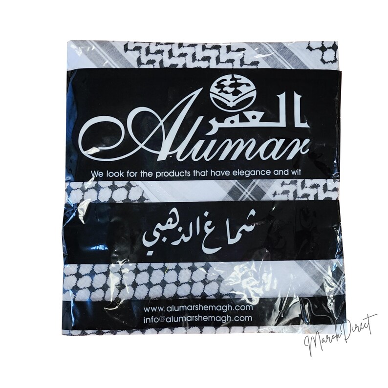 Premium Shemagh Keffiyeh Scarf, Palestine Scarf, Traditional Black and ...