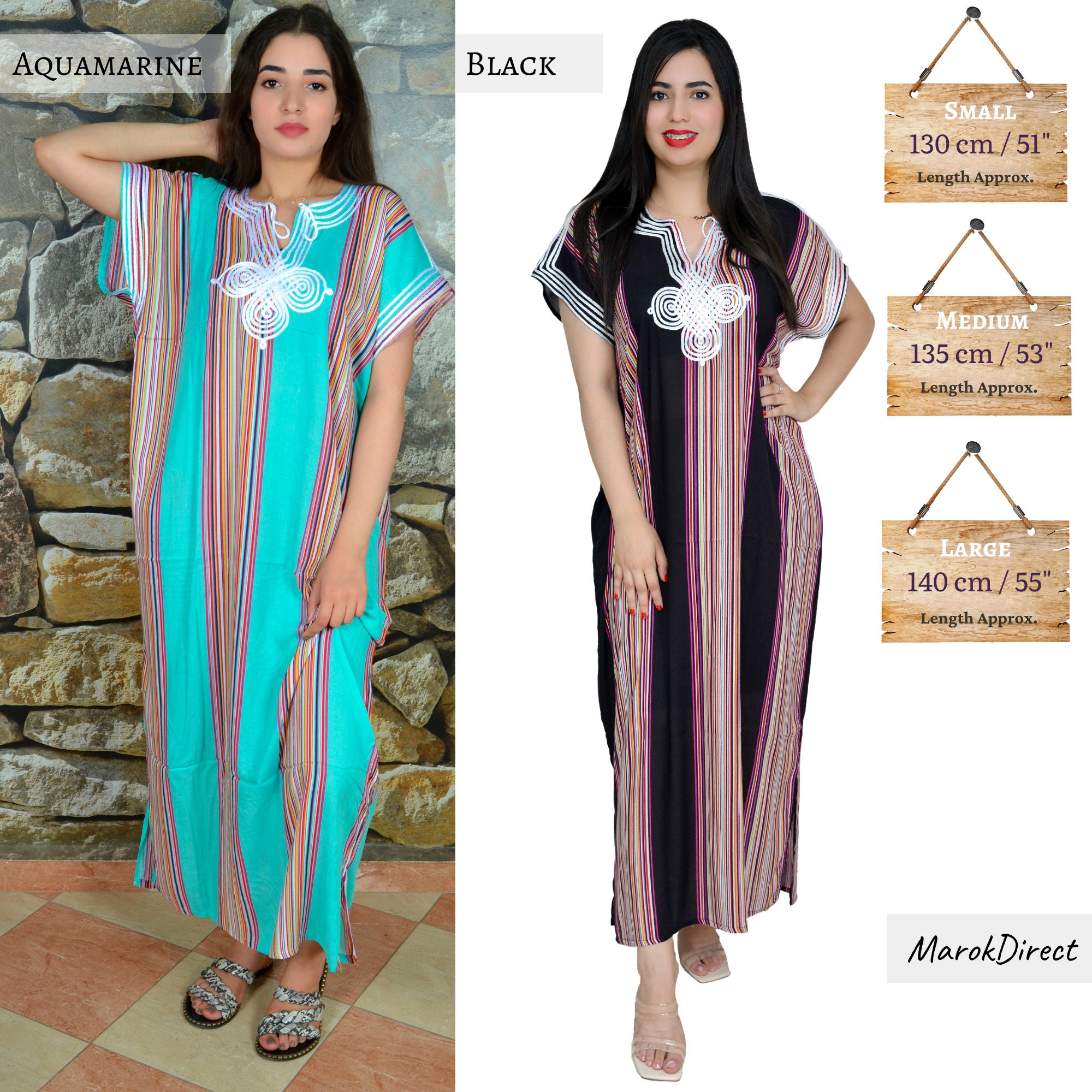 Kaftan Dress Moroccan Caftan Women Womens Dress Summer Cotton - Etsy