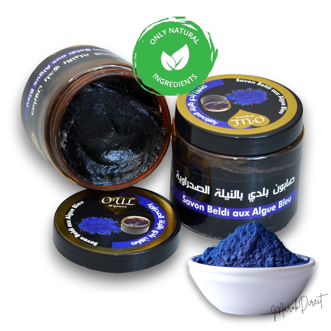 Moroccan Black Soap Blue Nila - Natural Beldi Soap Traditional Hammam ...
