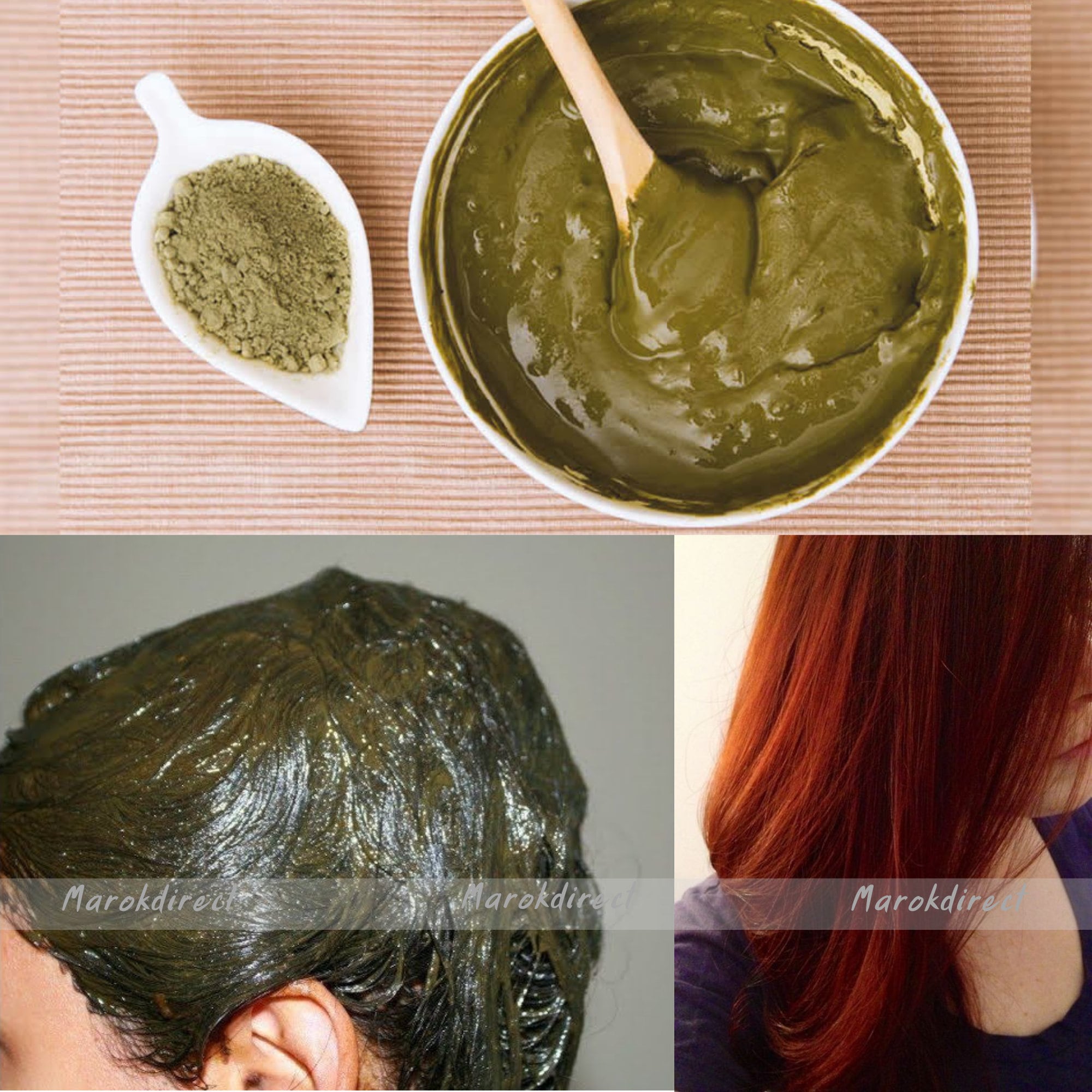 Organic Henna Powder - Natural Hair Colour Dye - Moroccan Henna Red ...