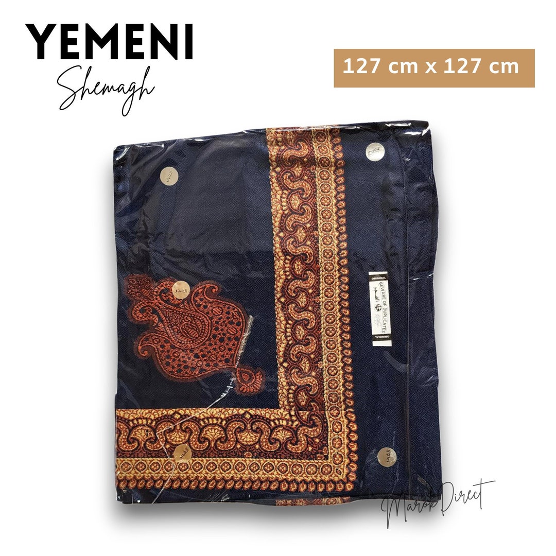 Authentic Yemeni Shemagh Keffiyeh, Traditional Arab Headscarf Kufia ...
