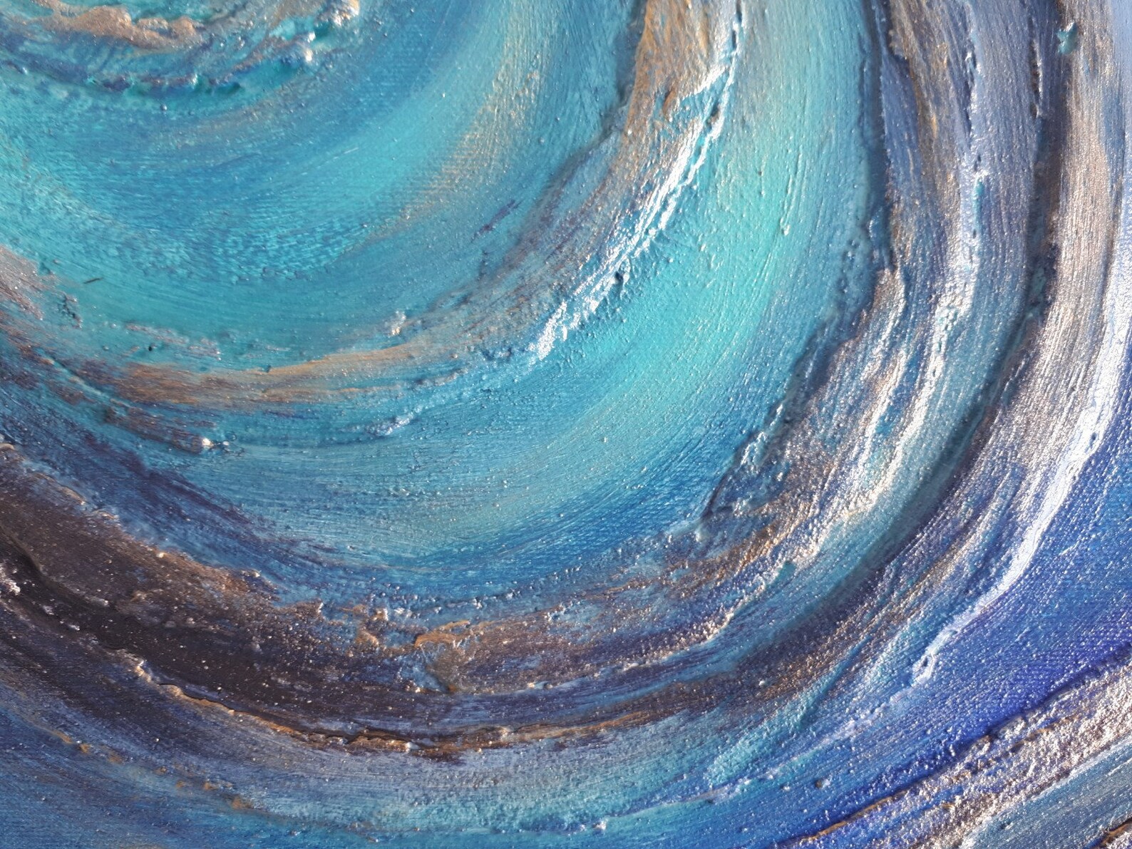 Acryl Abstract Art in Various Blue Colors in 3D. - Etsy