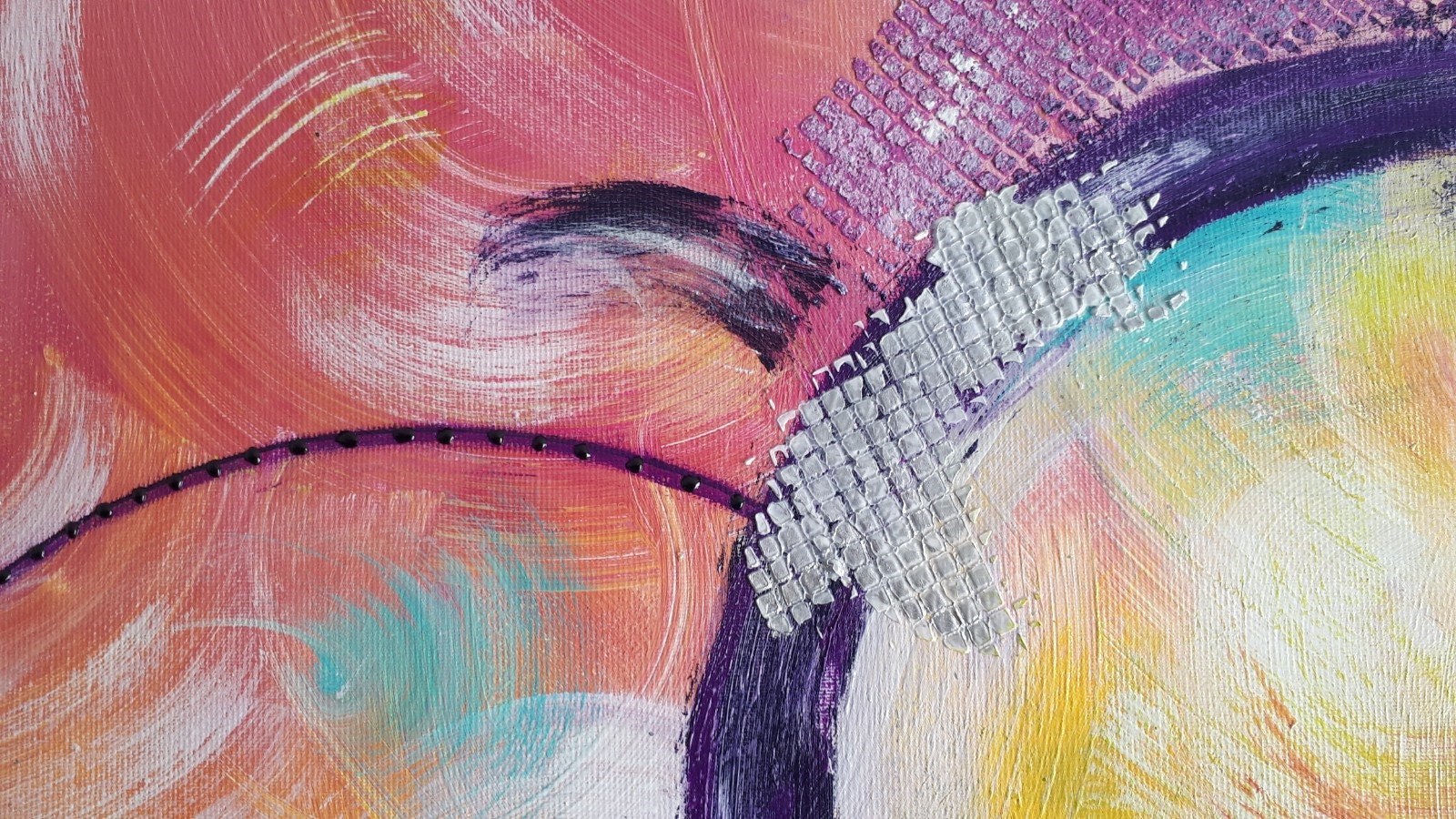 Acryl Abstract Art in Multicolor - Etsy