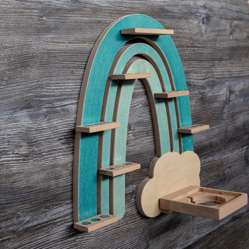 Tonie-Regal Musikbox-Regal Toniebox-Regal Regenbogen Blau | Etsy