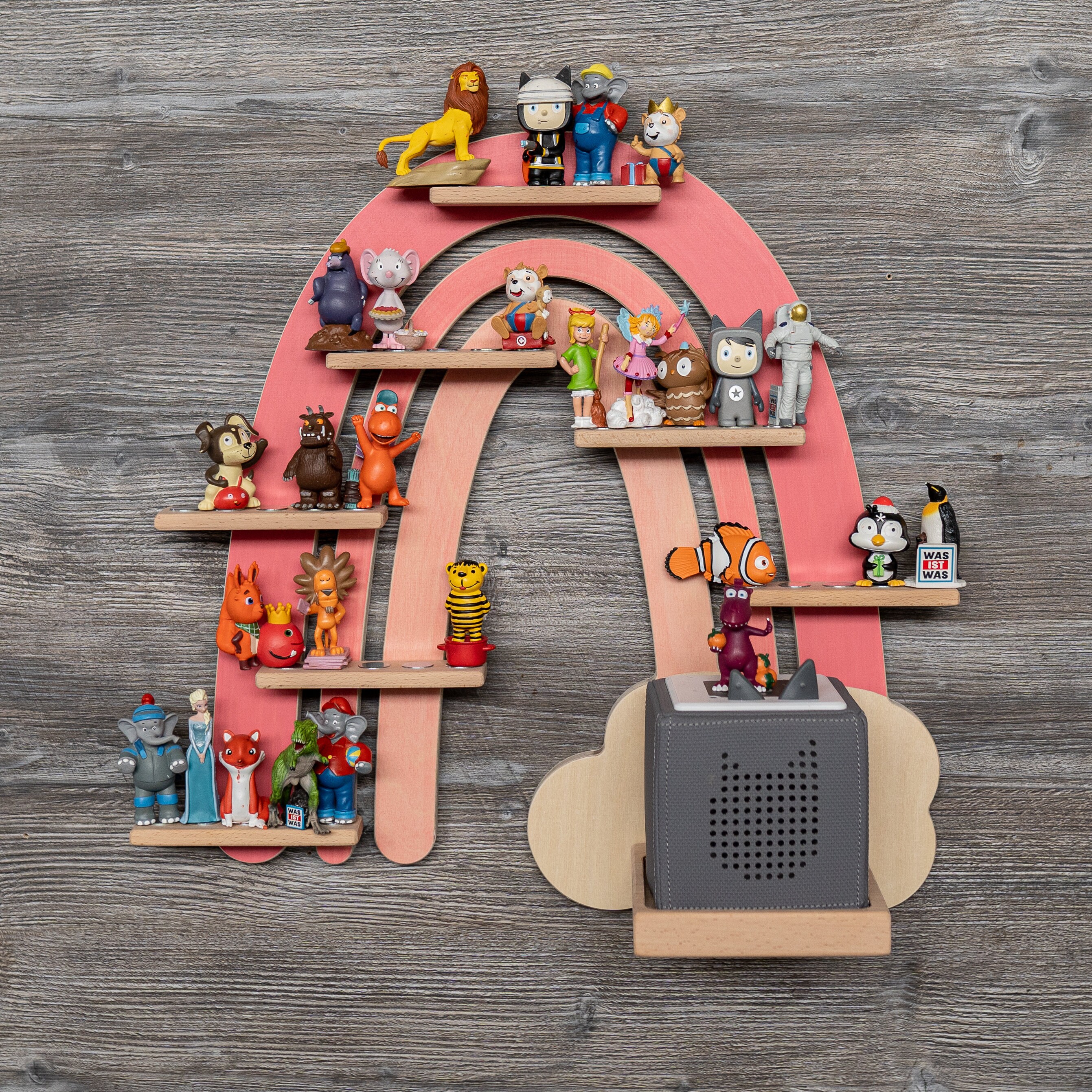 Tonie-Regal Musikbox-Regal Toniebox-Regal Regenbogen Pink Rosa | Etsy