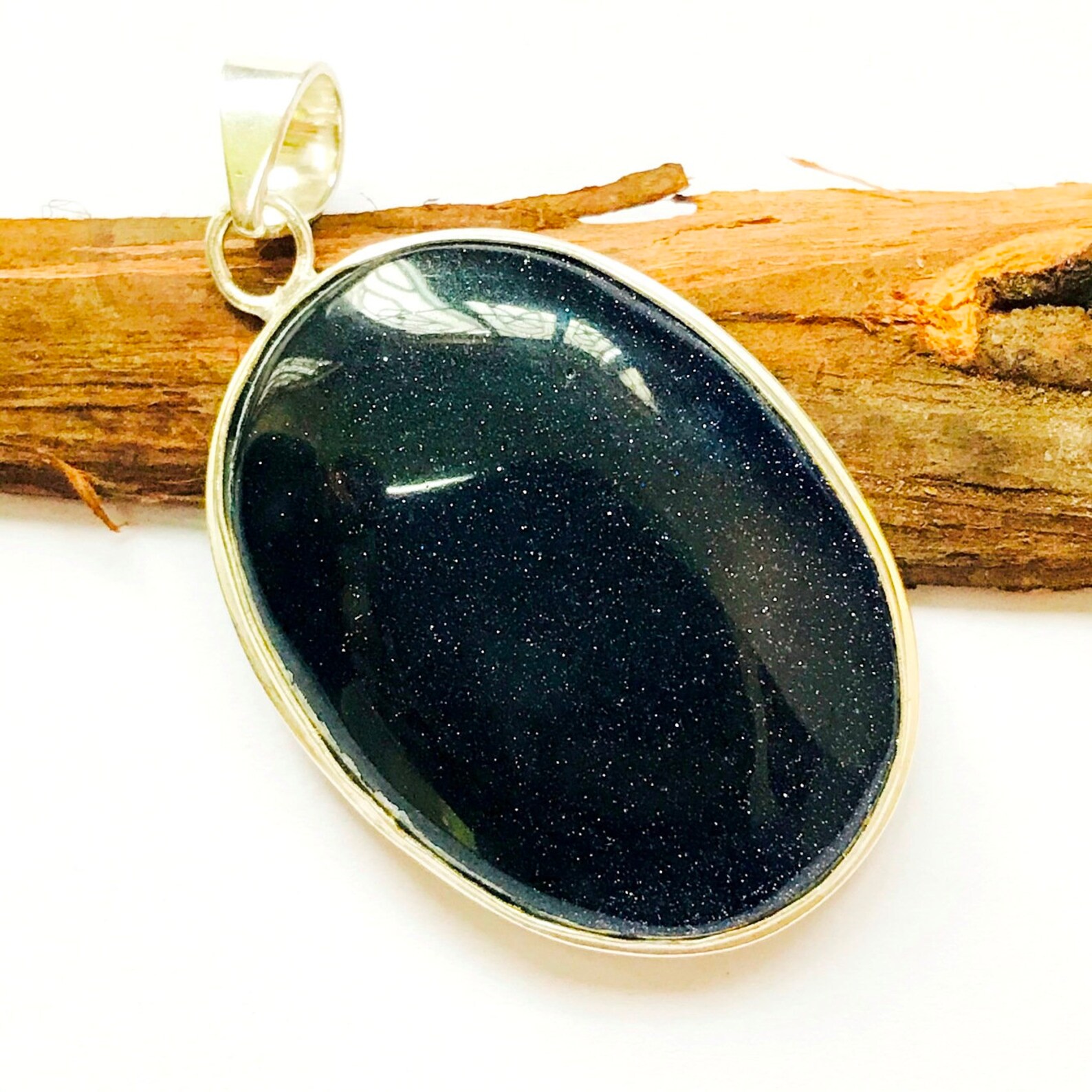 2.20 Inch Beautiful Natural Blue Sunstone Pendant / | Etsy