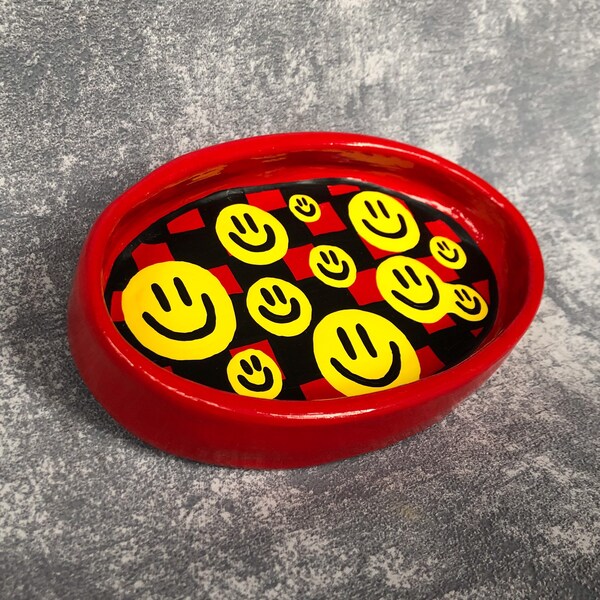 Smiley Dish - Etsy