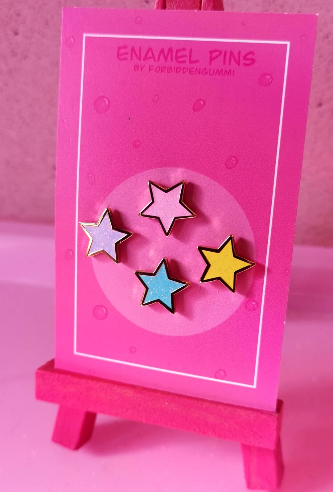 Glitter Star Mini Enamel Pins, Filler Pins for Ita Bags, Small Pins for ...