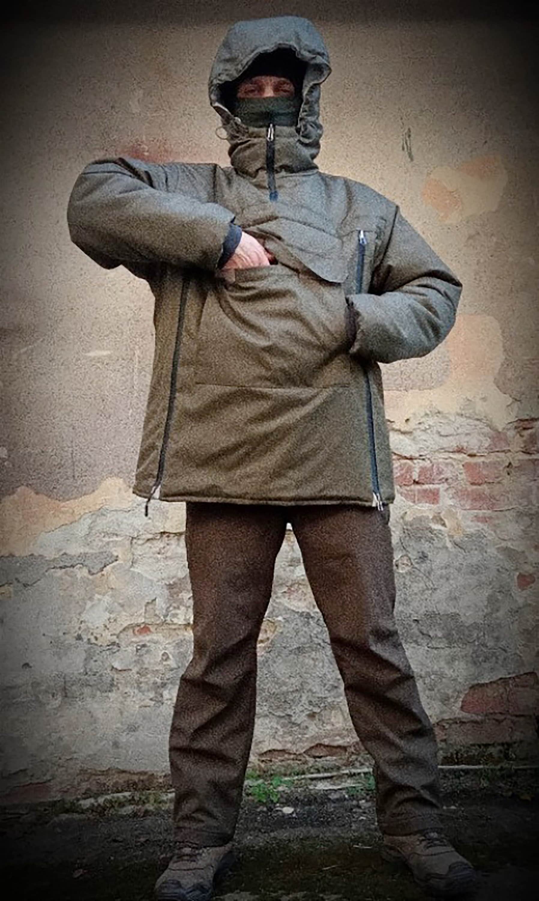 Ukrainian Military Winter Camo Jacket With a Hood, Double Camo Winter ...