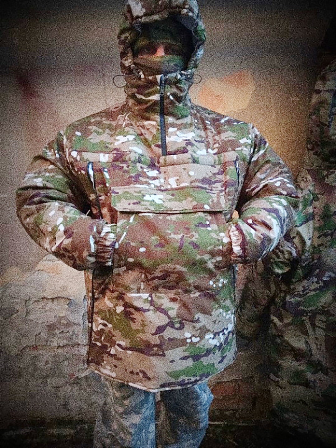 Ukrainian Military Winter Camo Jacket With a Hood, Double Camo Winter ...