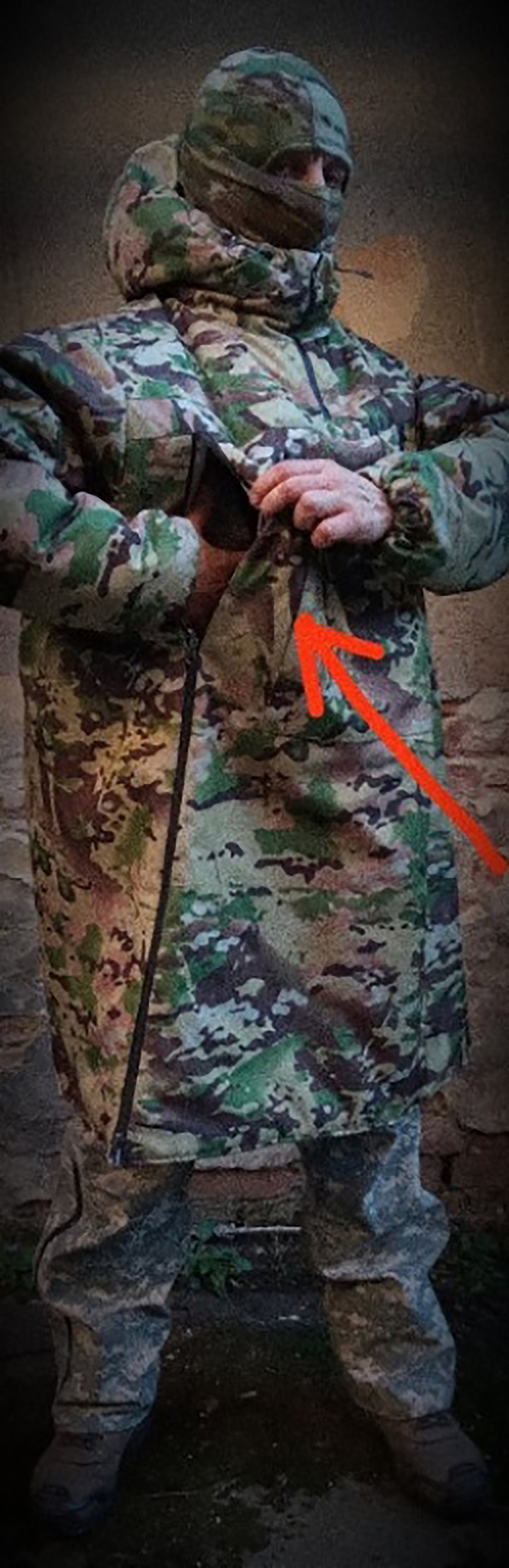 Ukrainian Military Winter Camo Jacket With a Hood, Double Camo Winter ...