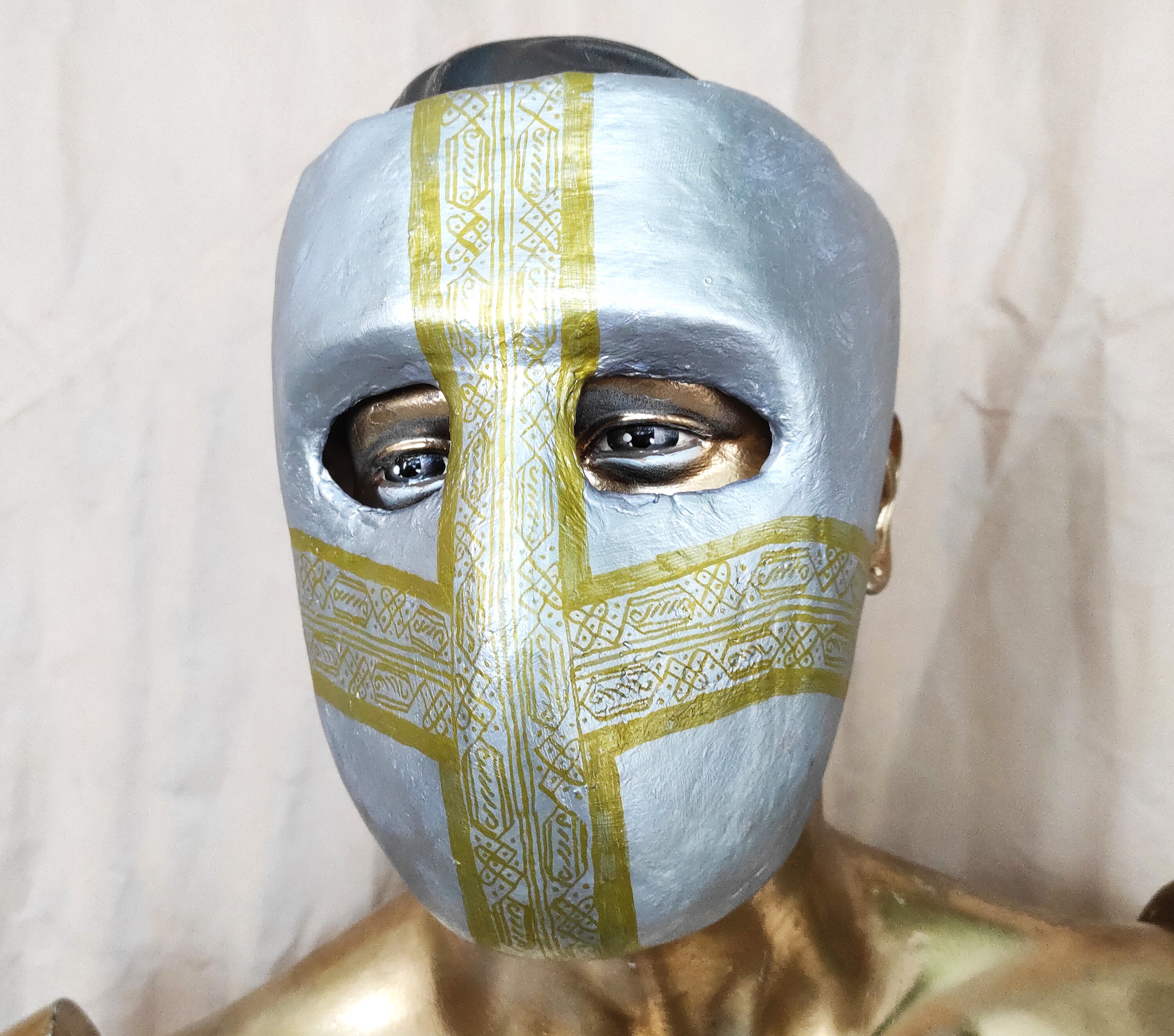 Scary Masks for Monster Cosplay Costume, Horror Paper Mache Full Face ...