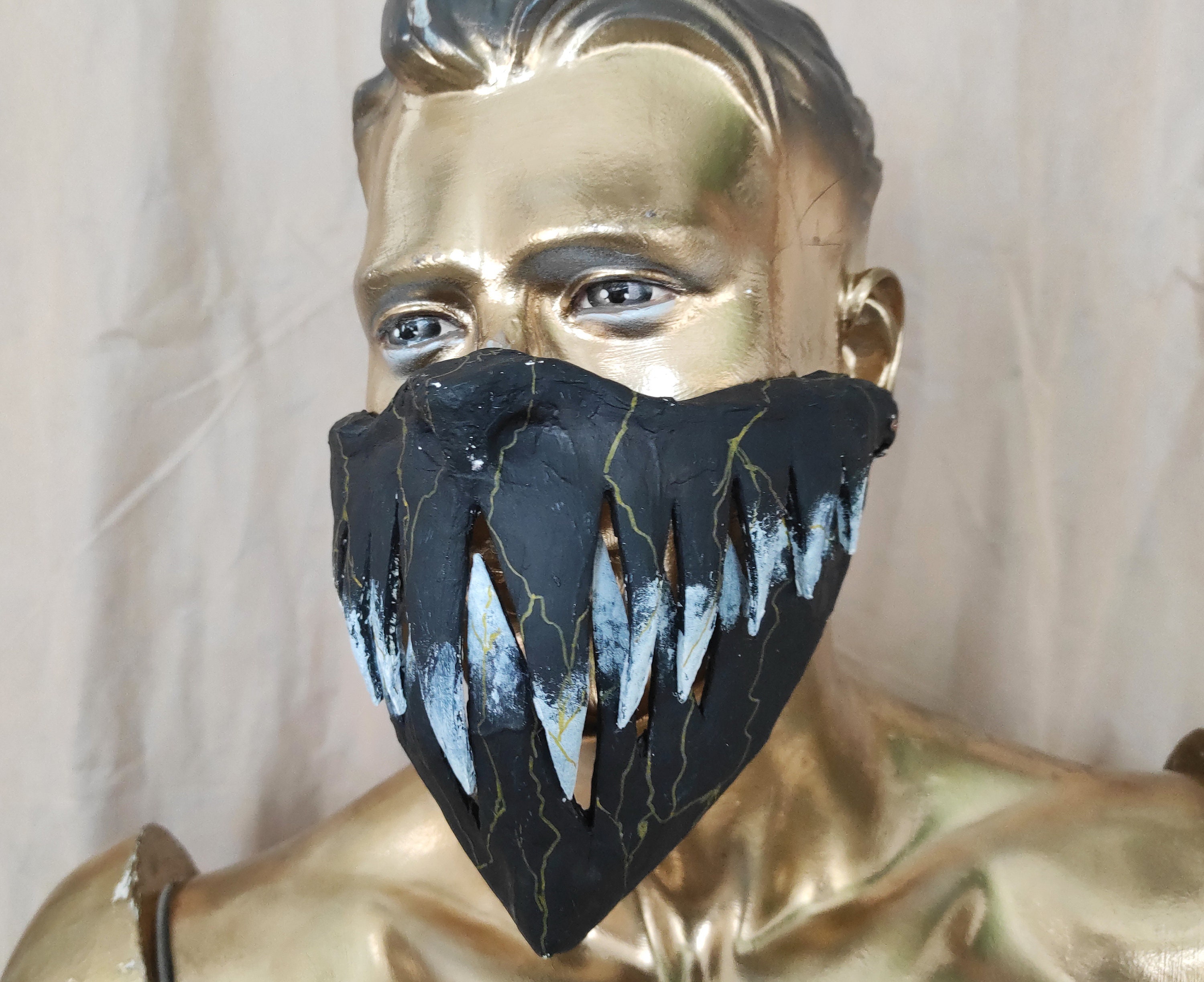 Scary Masks for Monster Cosplay Costume, Horror Paper Mache Full Face ...