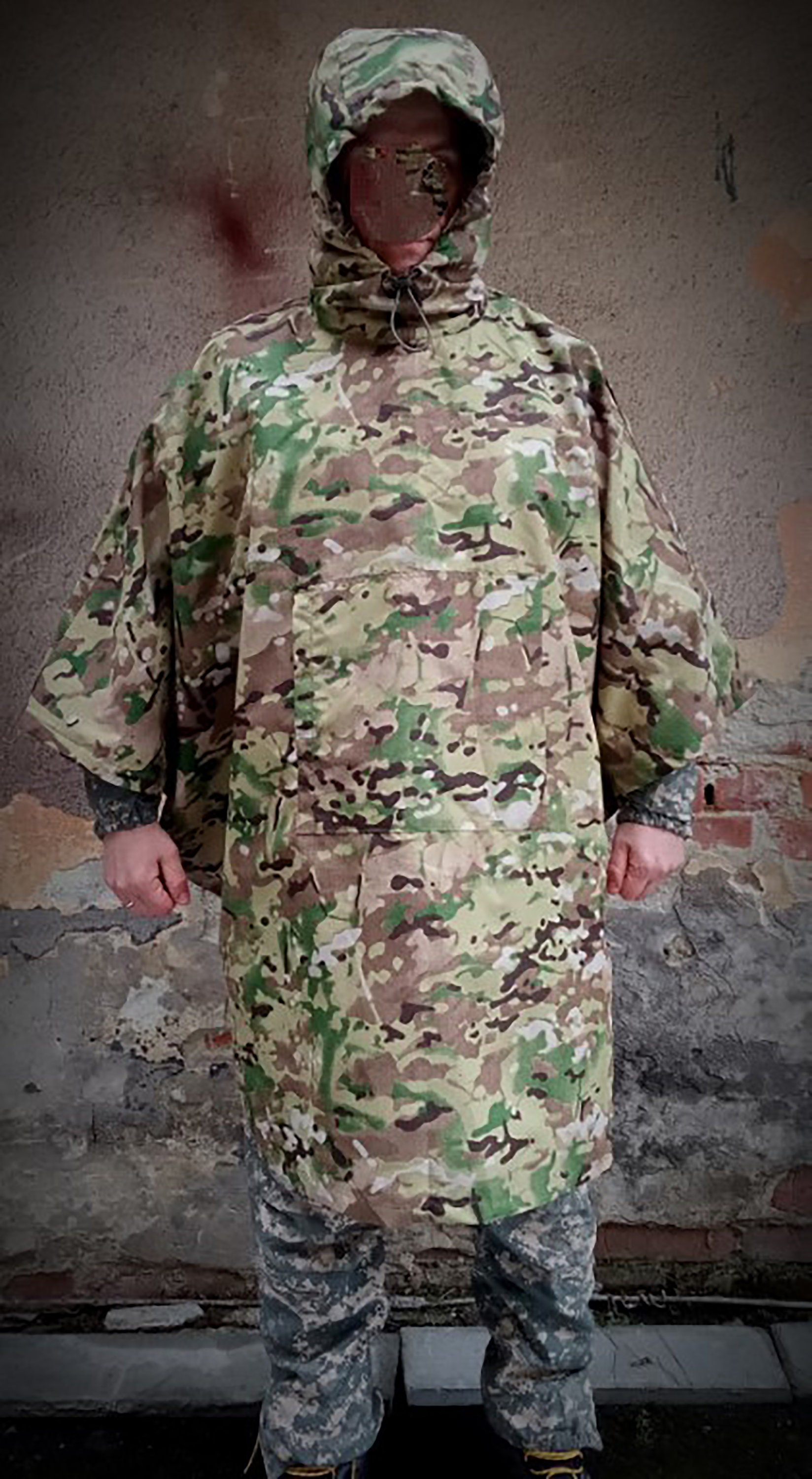Tactical Raincoat Poncho, Military Multicam Camouflage Poncho Liner ...