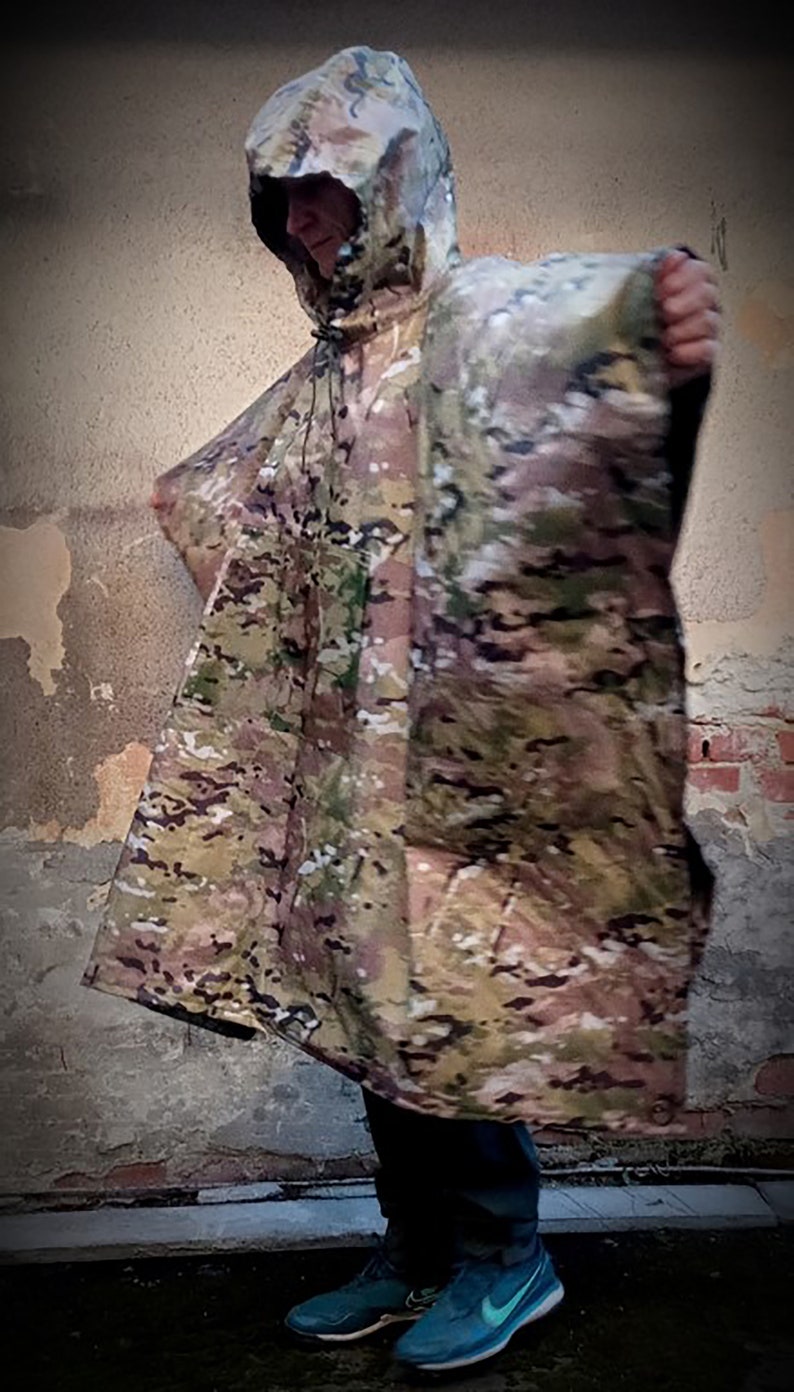 Military Thermal Poncho, Intermat Stealth Cloak, Survival Camo Cloak ...