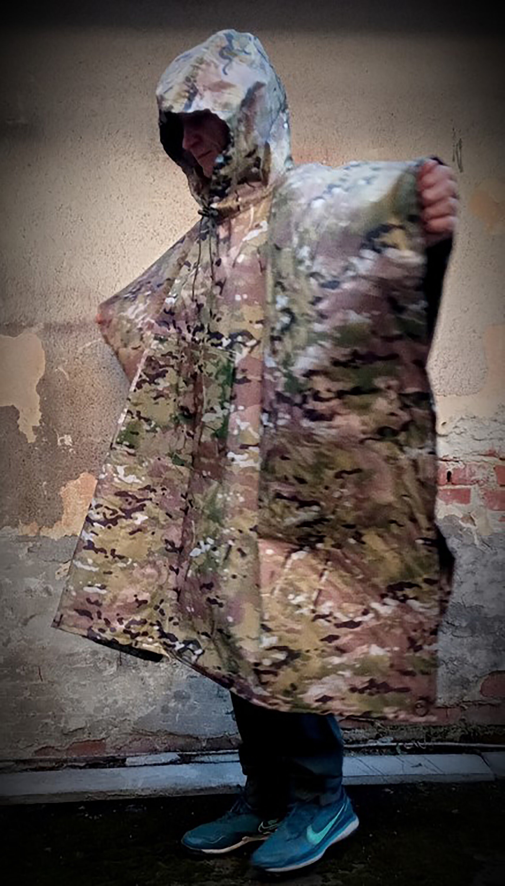 Military Thermal Poncho, Intermat Stealth Cloak, Survival Camo Cloak ...