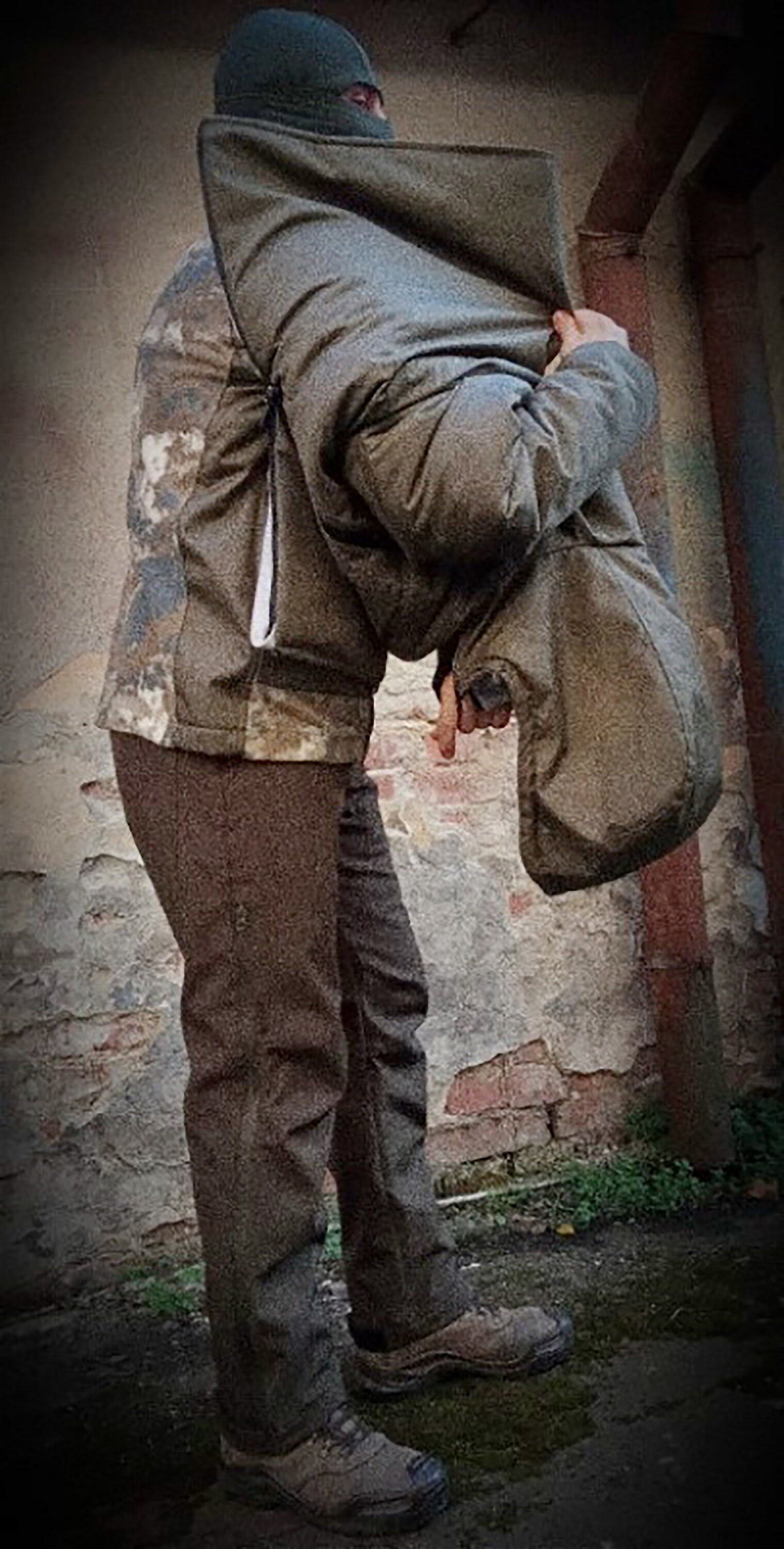 Ukrainian Military Winter Camo Jacket With a Hood, Double Camo Winter ...