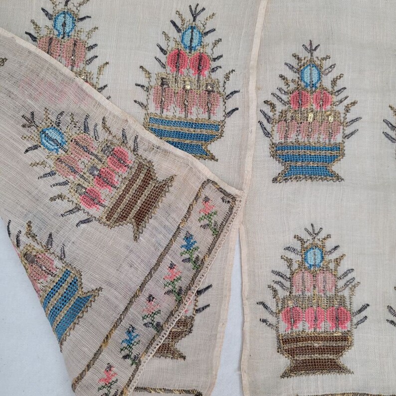 New Jewish Bride Hand Embroidered Shawl Made in Greece 19th Century - Etsy