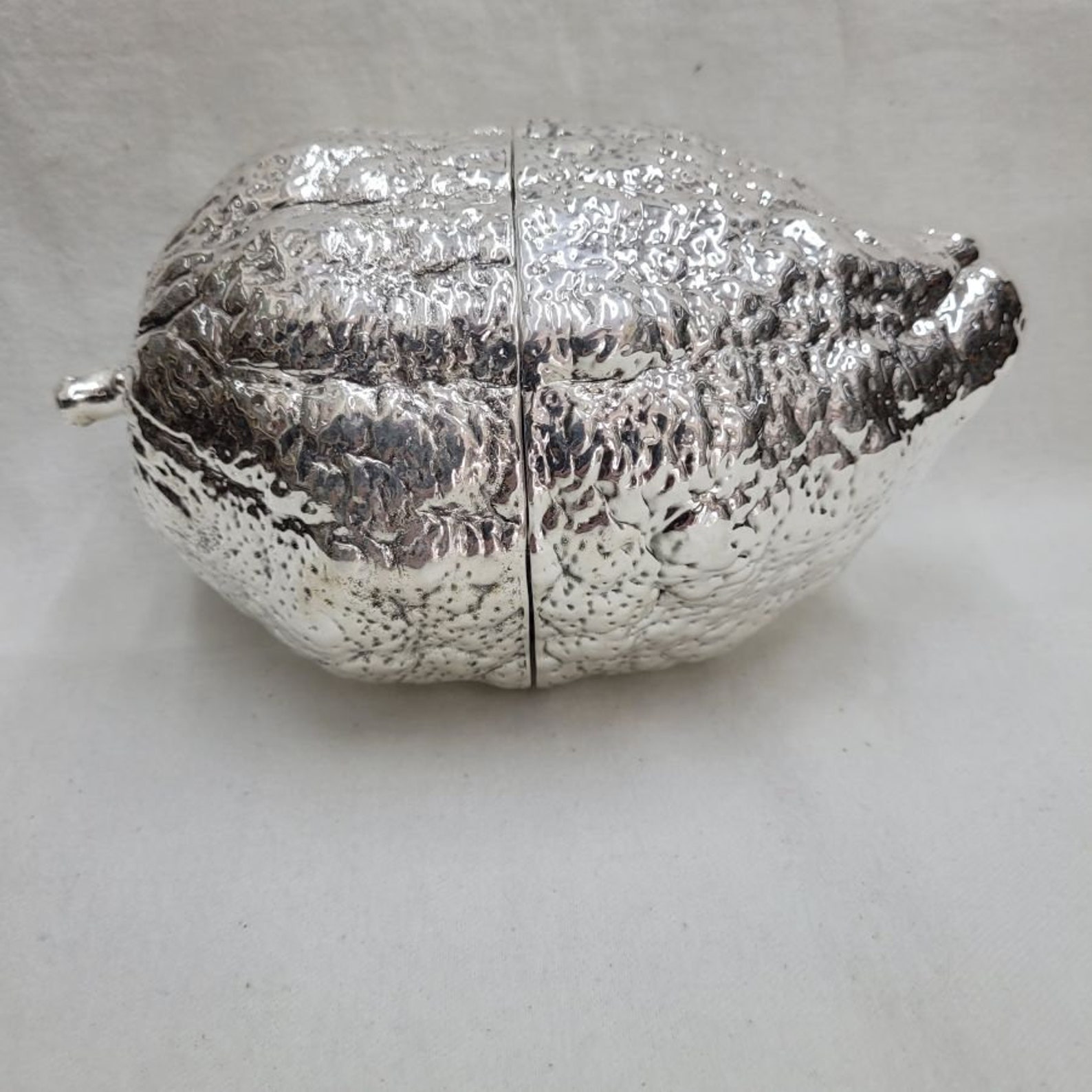 Handmade Sterling Silver Etrog Box Etrog Shape for the Sukkot Feast of ...